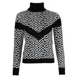 Peak Mountain Rollkragenpullover "Adiamant" in Schwarz/ Grau - 63% | Gr&ouml;&szlig;e XL | Damen-pullover-cardigans