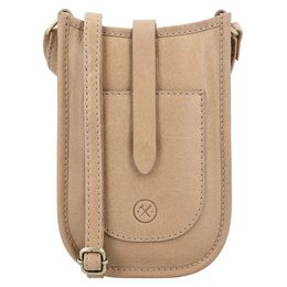 HIDE & STITCHES Leder-Handytasche "Jura" in Beige - (B)12 x (H)17 x (T)4 cm - 64% | Damen-handytaschen