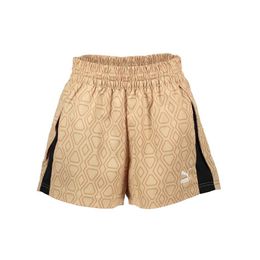 Puma Shorts "T7 Trend 7etter" in Beige/ Gold - 64% | Gr&ouml;&szlig;e XL | Shorts