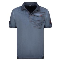 Canadian Peak Poloshirt "Keoneak" in Dunkelblau - 69% | Gr&ouml;&szlig;e S | Herren-plussize