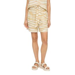s.Oliver RED LABEL Shorts in Beige/ Wei&szlig; - 58% | Gr&ouml;&szlig;e 44 | Shorts