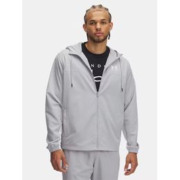 Under Armour Windbreaker ''Rival'' in Hellgrau - 38% | Gr&ouml;&szlig;e XL | Herren-outdoorjacken