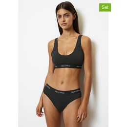 Marc O'Polo Marc O ́Polo 3er-Set: Slips in Schwarz - 34% | Gr&ouml;&szlig;e L | Damen-unterteile