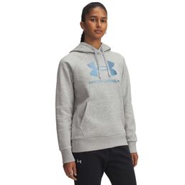 Under Armour Fleecehoodie in Grau - 38% | Gr&ouml;&szlig;e L | Damenpullover