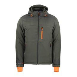 Peak Mountain Softshelljacke "Cabraplus" in Khaki - 65% | Gr&ouml;&szlig;e XL | Herren-outdoorjacken