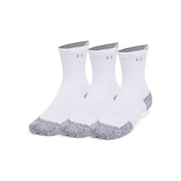 Under Armour 3er-Set: Sportsocken ''Run'' in Wei&szlig;/ Grau - 37% | Gr&ouml;&szlig;e L | Damen-outdoor-ausruestung