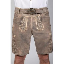 Edelnice Lederhose "Kare" in Hellbraun - 30% | Gr&ouml;&szlig;e 54 | Herren-trachten-lederhosen