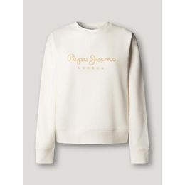 Pepe Jeans Sweatshirt "Maty" in Wei&szlig; - 40% | Gr&ouml;&szlig;e M | Damen-sweatshirts-jacken