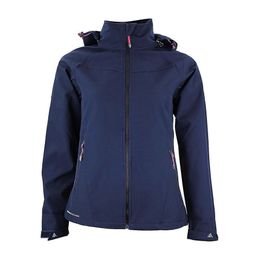 Peak Mountain Softshelljacke "Acelsior" in Dunkelblau - 65% | Gr&ouml;&szlig;e XXL | Damen-outdoorjacken
