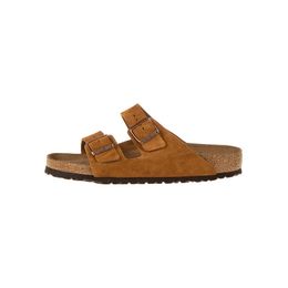 Birkenstock Leder-Pantoletten "Arizona" in Hellbraun - 26% | Gr&ouml;&szlig;e 37 | Herren-hausschuhe
