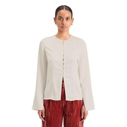 Scotch & Soda Scotch & Soda Bluse in Creme - 73% | Gr&ouml;&szlig;e 36 | Damen-blusen