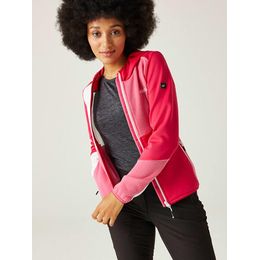 Regatta Fleecejacke "Walbury VII" in Rosa/ Rot/ Wei&szlig; - 72% | Gr&ouml;&szlig;e 44 | Damenjacken