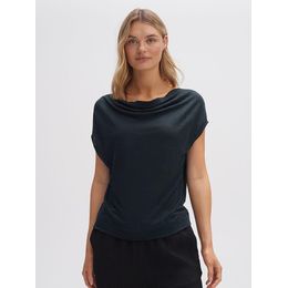 Opus Leinen-Shirt in Dunkelblau - 48% | Gr&ouml;&szlig;e 40 | Damen-tops
