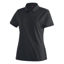 Maier Sports Funktionspoloshirt "Ulrike" in Schwarz - 49% | Gr&ouml;&szlig;e 36 | Damen-outdoor-tops-shirts