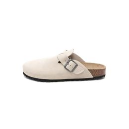 billowy Leder-Clogs in Beige - 54% | Gr&ouml;&szlig;e 42 | Damen-pantoletten