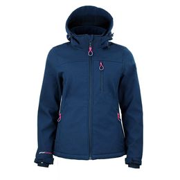 Peak Mountain Softshelljacke "Aclaudio" in Dunkelblau - 65% | Gr&ouml;&szlig;e M | Damen-outdoorjacken