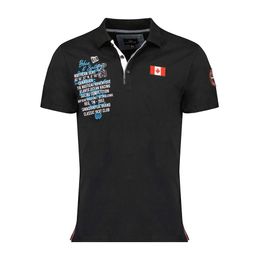 Canadian Peak Poloshirt "Kancreak" in Schwarz - 66% | Gr&ouml;&szlig;e M | Herren-plussize