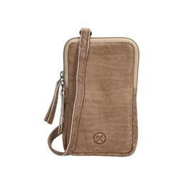 HIDE & STITCHES Leder-Handytasche in Taupe - (B)10 x (H)18 x (T)2,5 cm - 61% | Damen-handytaschen