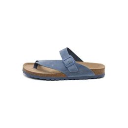 billowy Leder-Zehentrenner in Blau - 54% | Gr&ouml;&szlig;e 43 | Herrensandalen