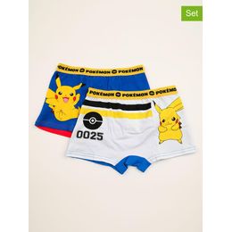Pok&eacute;mon Pok&eacute;mon 2er-Set: Boxershorts "Pok&eacute;mon" in Blau/ Wei&szlig;/ Rot - 41% | Gr&ouml;&szlig;e 104/110 | Kinder-waesche