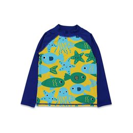 Toby tiger Badeshirt in Gelb/ Blau - 45% | Gr&ouml;&szlig;e 122 | Kinder-bademode