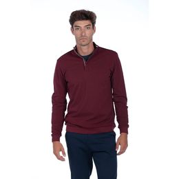 The Time of Bocha Pullover in Bordeaux - 70% | Gr&ouml;&szlig;e M | Herren-plussize