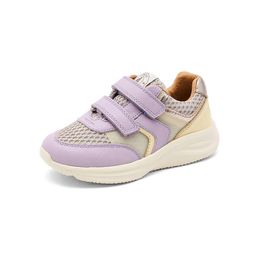 bisgaard Leder-Sneakers "Yuki Glitter" in Lila/ Beige - 54% | Gr&ouml;&szlig;e 37 | Kindersneakers