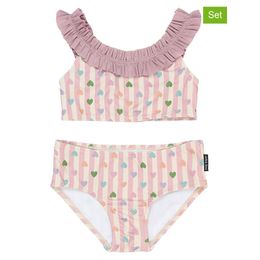 Mikk-line Bikini-Set in Rosa/ Beige - 39% | Gr&ouml;&szlig;e 98/104 | Kinder-bademode