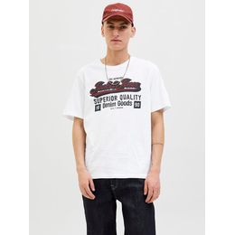 Jack & Jones Jack & Jones Shirt "Jjelogo" in Wei&szlig; - 34% | Gr&ouml;&szlig;e XXL | Herren-plussize