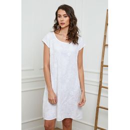 Fleur de Lin Leinen-Kleid in Wei&szlig; - 77% | Gr&ouml;&szlig;e M | Damen-kleider