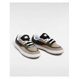 Vans Leder-Sneakers in Beige/ Khaki/ Khaki - 56% | Gr&ouml;&szlig;e 40,5 | Damen-sneakers