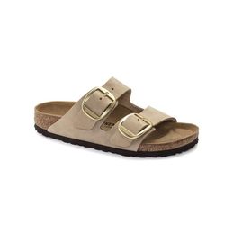 Birkenstock Leder-Pantoletten "Arizona" in Beige - Weite S - 14% | Gr&ouml;&szlig;e 39 | Damen-pantoletten