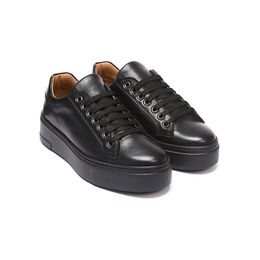 British Passport Leder-Sneakers in Schwarz - 62% | Gr&ouml;&szlig;e 38 | Damen-sneakers
