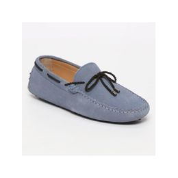 CHARLES & SMITH Leder-Mokassins in Blau - 60% | Gr&ouml;&szlig;e 40 | Herren-schuhe-halbschuhe
