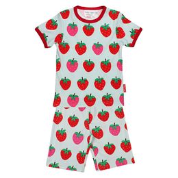 Toby tiger 2tlg. Outfit "Strawberry" in Wei&szlig;/ Rot - 42% | Gr&ouml;&szlig;e 98 | Kinder-oberteile
