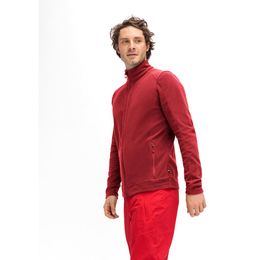 Maier Sports Fleecejacke "Dennis" in Rot - 62% | Gr&ouml;&szlig;e 48 | Herren-pullover-sport