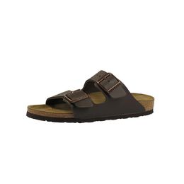 Birkenstock Leder-Pantoletten "Arizona" in Braun - Weite S - 32% | Gr&ouml;&szlig;e 39 | Damen-pantoletten