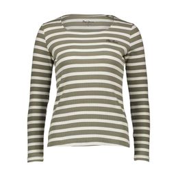 Pepe Jeans Longsleeve in Olive/ Creme - 59% | Gr&ouml;&szlig;e XXS | Damen-tops