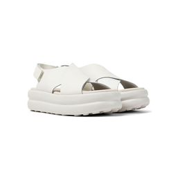 Camper Leder-Sandaletten "Pelotas Flota" in Creme - 57% | Gr&ouml;&szlig;e 36 | Damen-sandalen