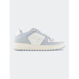 Kangaroos Leder-Sneakers "Game Lo" in Wei&szlig;/ Grau - 60% | Gr&ouml;&szlig;e 42 | Damen-sneakers