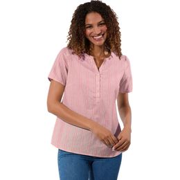 WITT WEIDEN Bluse in Rosa/ Wei&szlig; - 60% | Gr&ouml;&szlig;e 46 | Damen-blusen