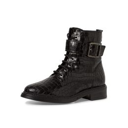 Tamaris Leder-Boots in Schwarz - 74% | Gr&ouml;&szlig;e 36 | Stiefeletten