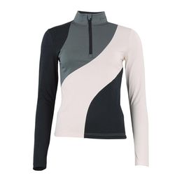 Peak Mountain Funktionslongsleeve "Aramis" in Rosa/ Grau/ Schwarz - 64% | Gr&ouml;&szlig;e S | Damen-outdoor-tops-shirts