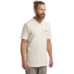 Jack Wolfskin Funktionspoloshirt "Essential" in Beige - 58% | Gr&ouml;&szlig;e M | Herren-sportshirts
