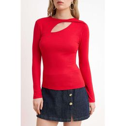 Trendyol Bluse in Rot - 71% | Gr&ouml;&szlig;e L | Damen-blusen