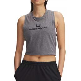 Under Armour Funktionstop in Grau - 47% | Gr&ouml;&szlig;e M | Damen-outdoor-tops-shirts