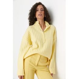 Trendyol Pullover in Gelb - 60% | Gr&ouml;&szlig;e L | Damen-pullover-cardigans
