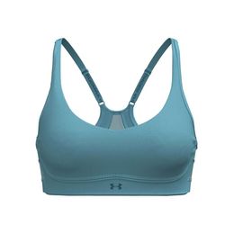 Under Armour Sport-BH "Infinity Low 2.0" in T&uuml;rkis - 37% | Gr&ouml;&szlig;e M/A-C Cup | Damen-sportunterwaesche