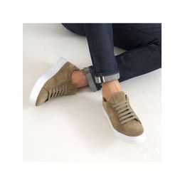 British Passport Leder-Sneakers in Khaki - 59% | Gr&ouml;&szlig;e 44 | Herrensneakers