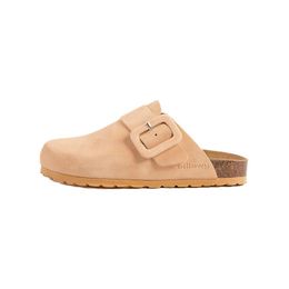 billowy Leder-Clogs in Beige - 53% | Gr&ouml;&szlig;e 37 | Damen-pantoletten